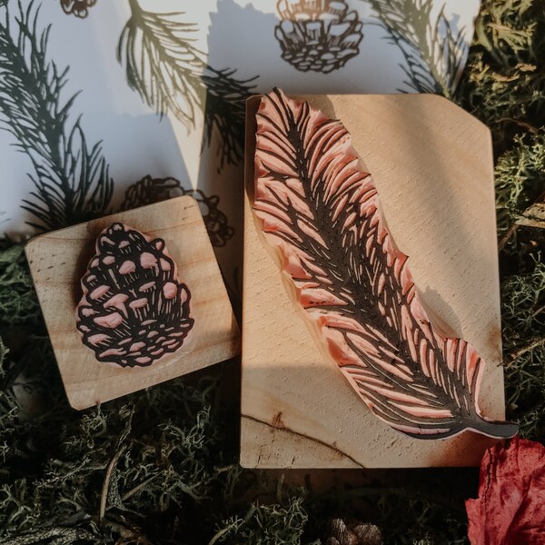 Pine Tree Stamp - Etsy
