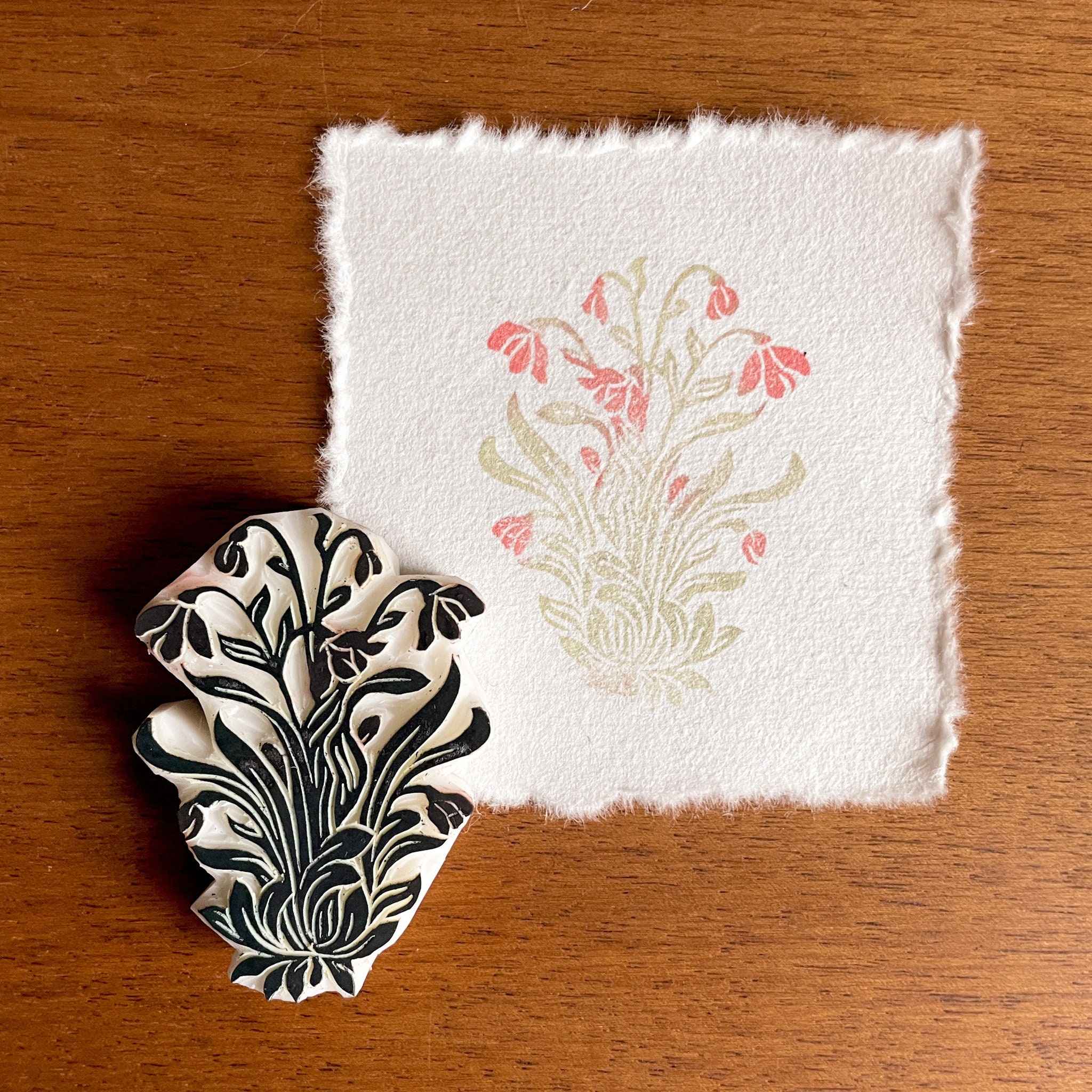 Wild Flower Rubber Stamp for Rustic Wedding Decor, Botanical Stationery ...