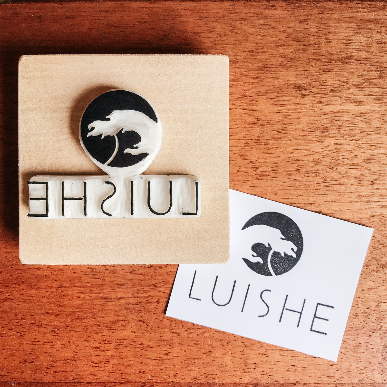 Custom Logo Design and Hand Carved Rubber Stamp Package, Unique Vector ...