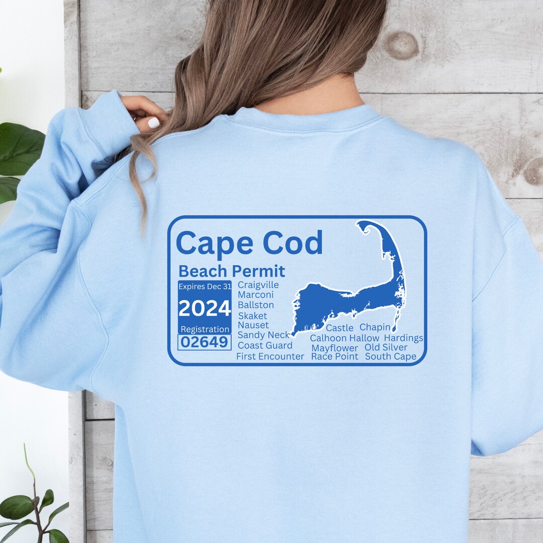 Cape Cod Shirt Beach Permit Unisex Shirt Preppy Shirt for Beach Lover ...