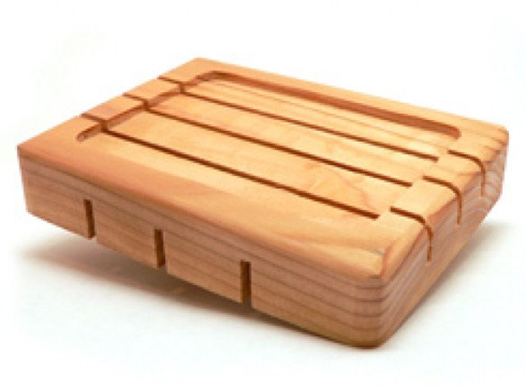 Rectangular Cedar Soap Dish - Cross Hash Drainage Design - Sell More ...