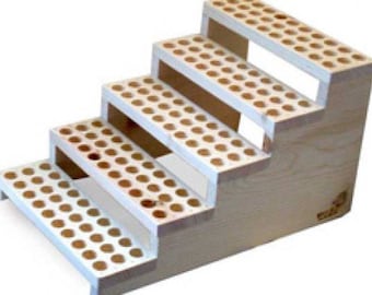 Wooden Display Rack Product Bottles of 13/16 Outer Diameter 3 Row ...