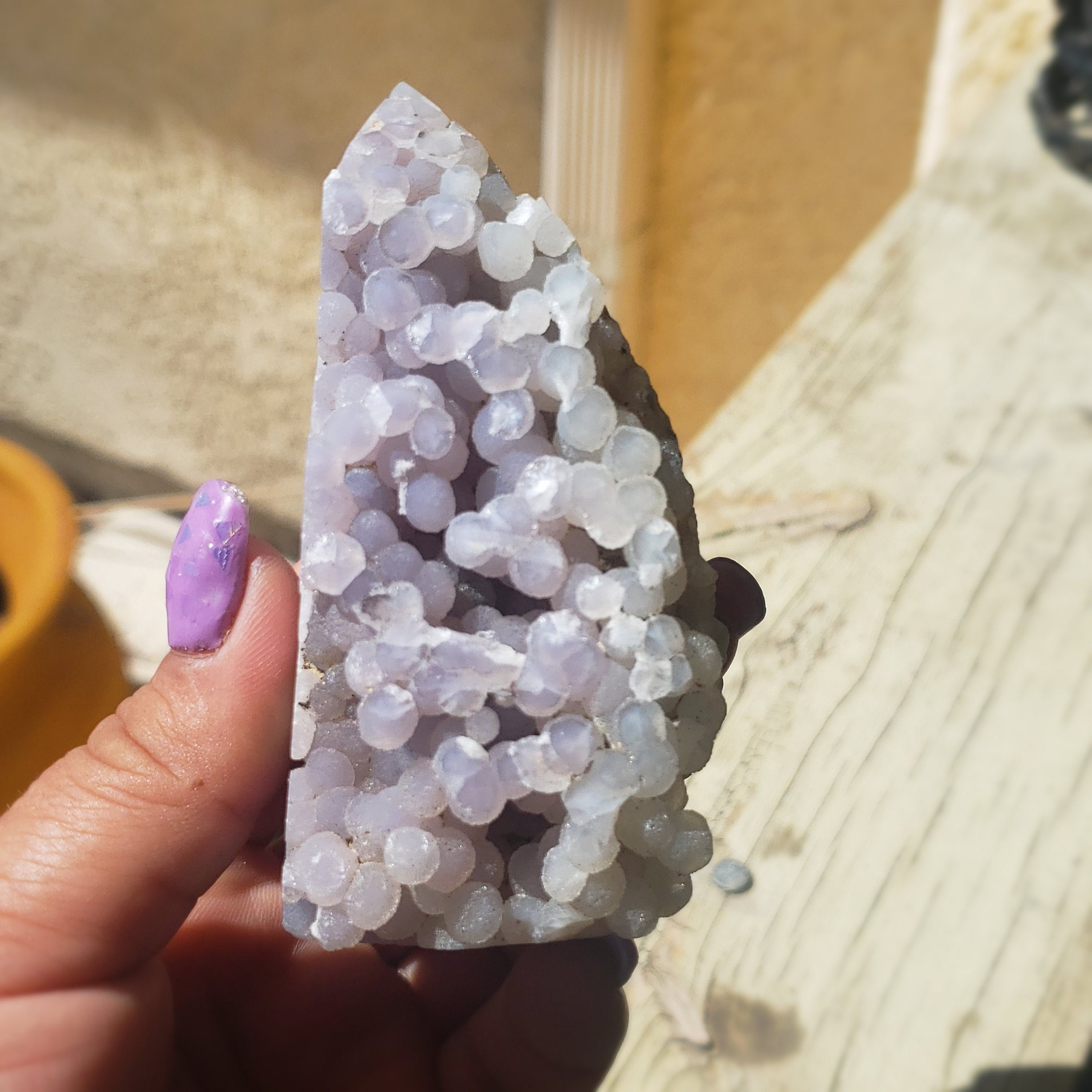 Grape Agate Tower Grape Chalcedony Druzy Grapes Agate - Etsy UK