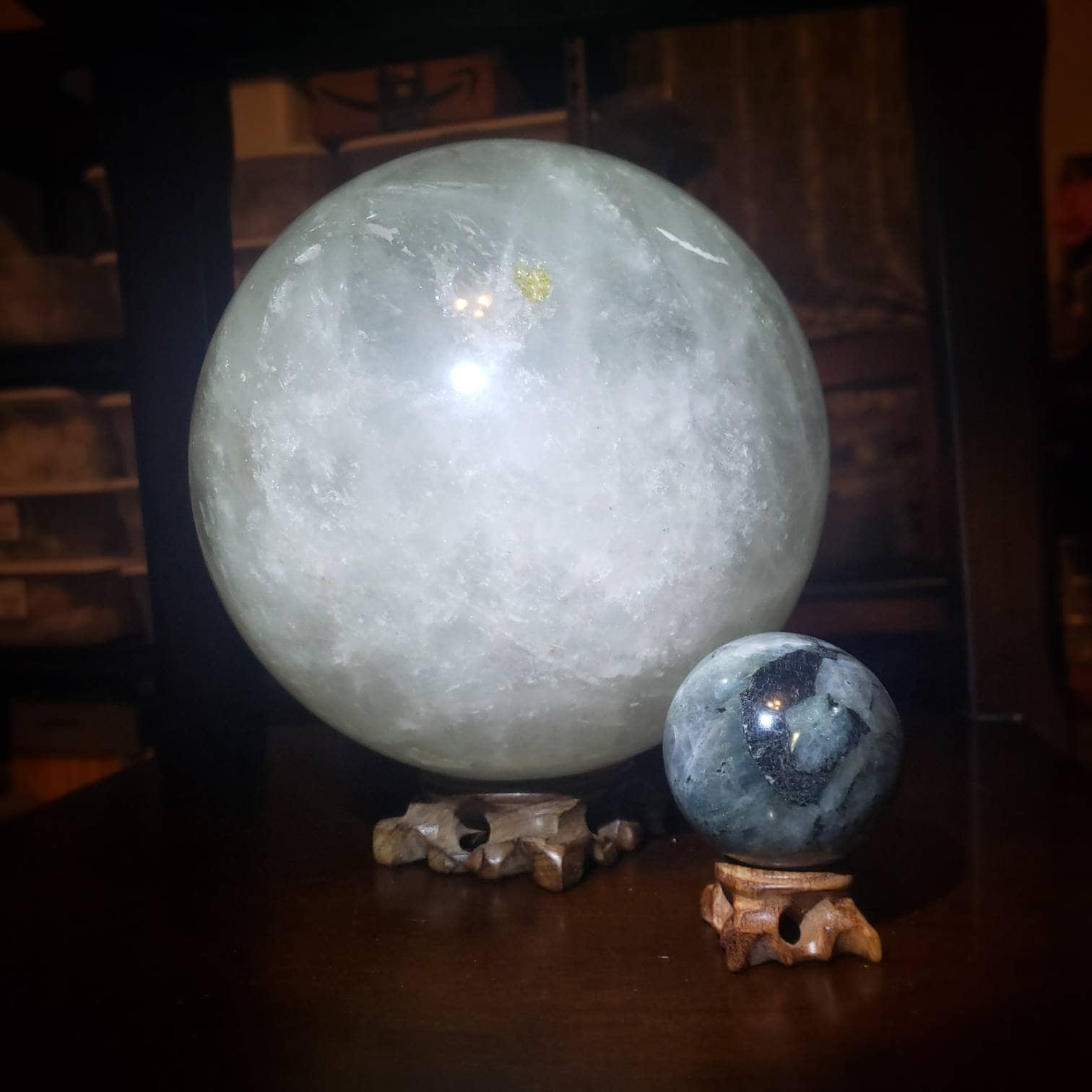 33Lb Giant Crystal Quartz Ball with Stand | Etsy