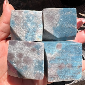 Rare Trolleite Crystal Cubes | Blue Teal Trolleite Crystal | Trolleite ...