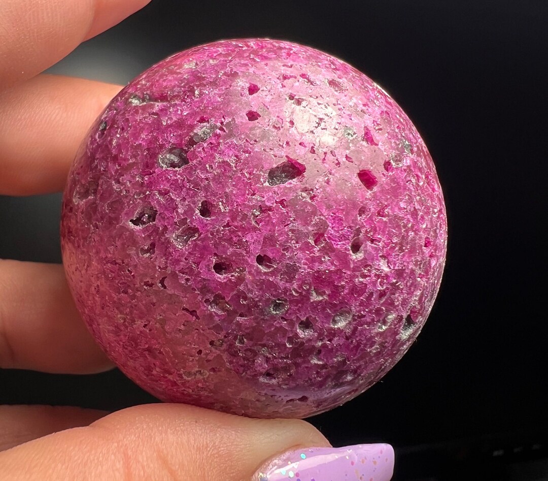 Sparkly Ruby Sphere | Bright Ruby Sphere | 50mm Rare Ruby Sphere - Etsy