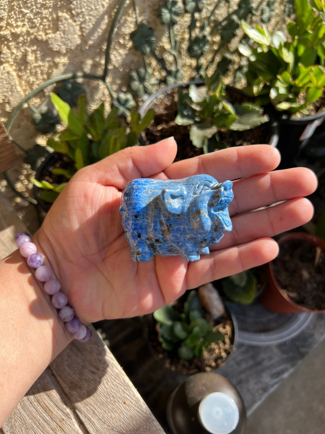 Blue Lapis Pig Pig Blue Pig Lazuli Pig - Etsy