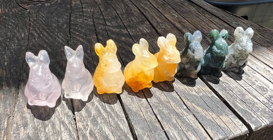 Bunny Crystals | Rabit Crystals | Bunny Stone | Bunny Figures | Pocket ...