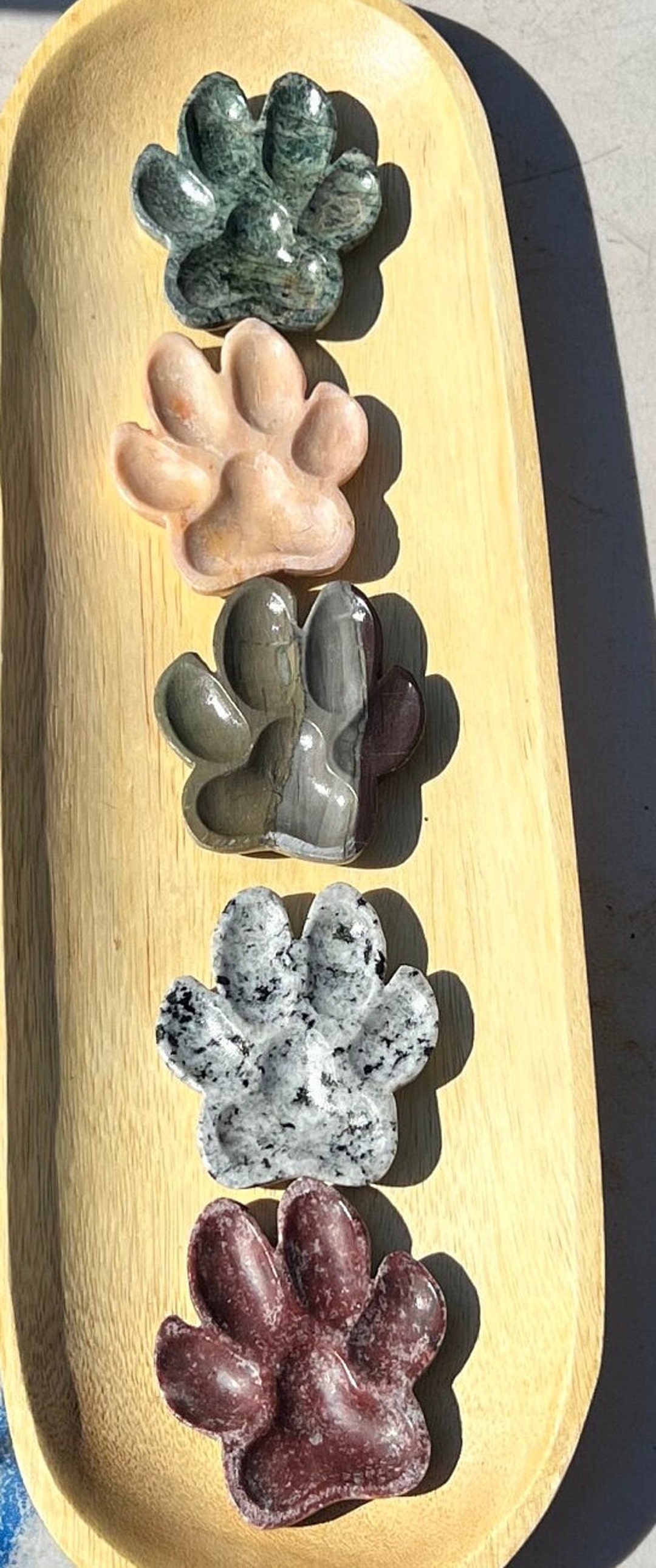 Crystal Paw Dish | Paw Ashtray | Paw Stone Dish | Agate Paws | Agate ...