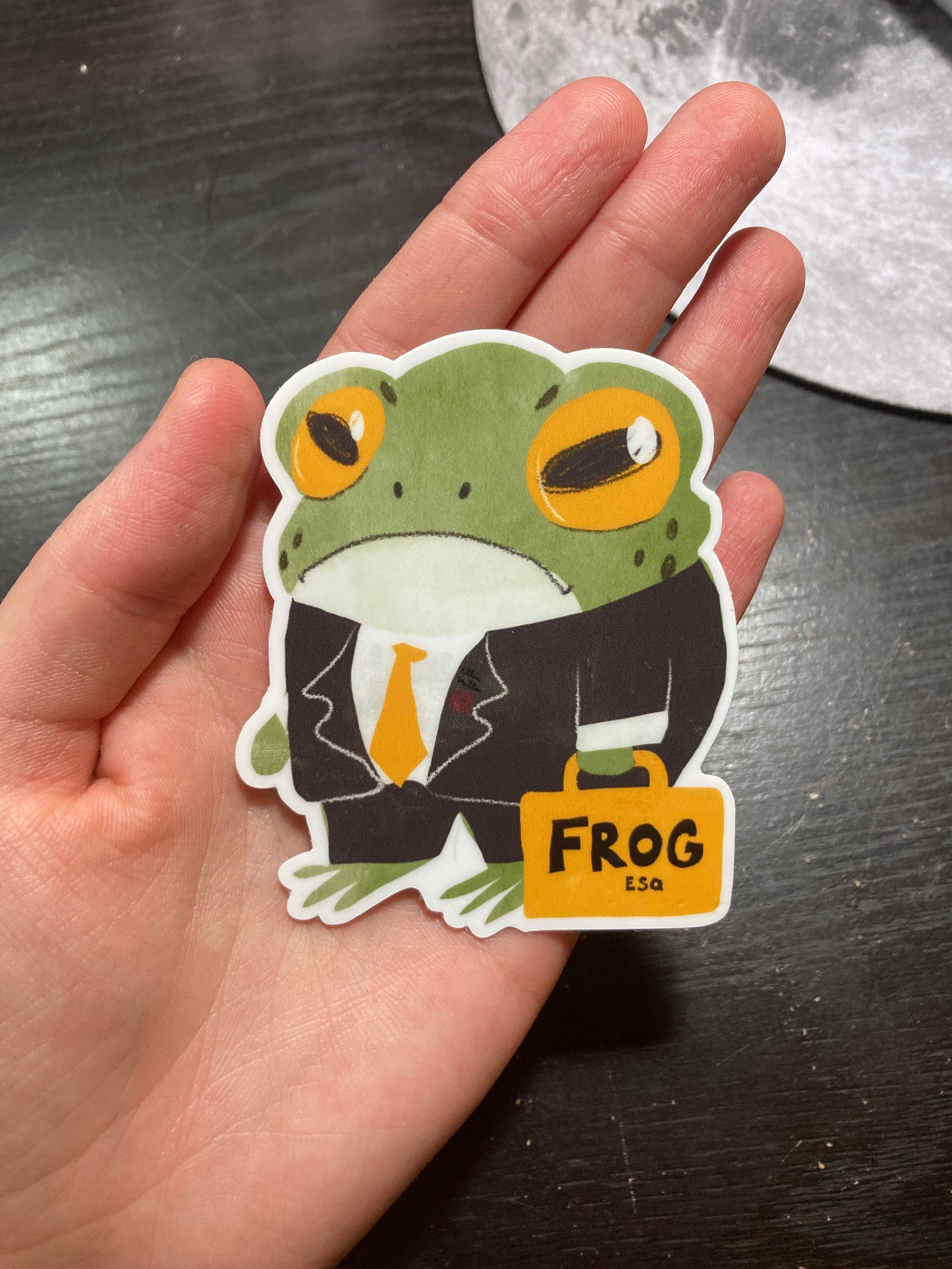 Frog Lawyer Sticker | Etsy