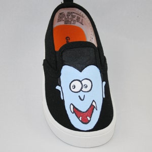 HAND PAINTED HALLOWEEN Vampire Shoes, Haunted House Shoes, Vampire ...