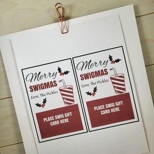 Digital Gift Card Holder, Christmas Gift Card, Merry Swigmas, Swig Gift ...