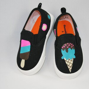 HAND PAINTED Ice Cream SHOES, Baby/toddler, Child/youth, and Womens ...