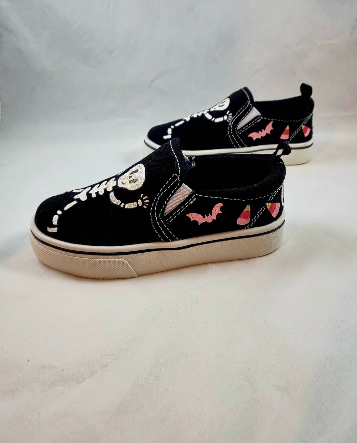 Hand PAINTED HALLOWEEN SHOES Skeleton Shoes Baby Toddler - Etsy