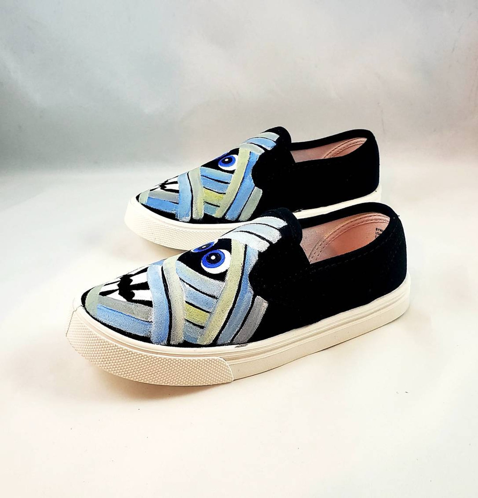 HAND PAINTED HALLOWEEN Shoes Mummy Shoes Halloween Costume - Etsy