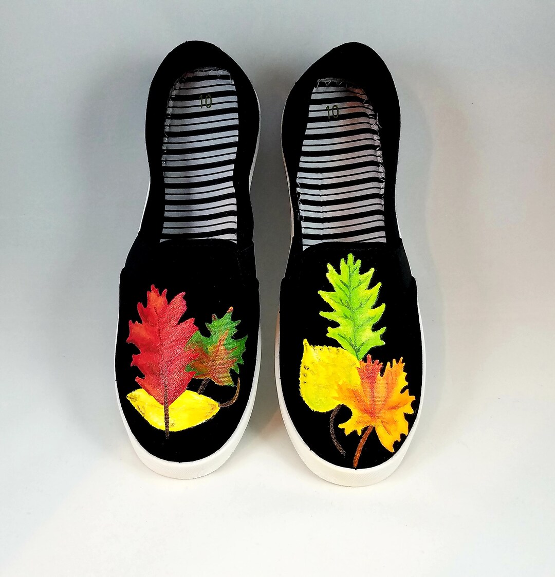 HAND PAINTED Custom FALL Shoes, Autumn Shoes, Baby/toddler, Child/youth ...