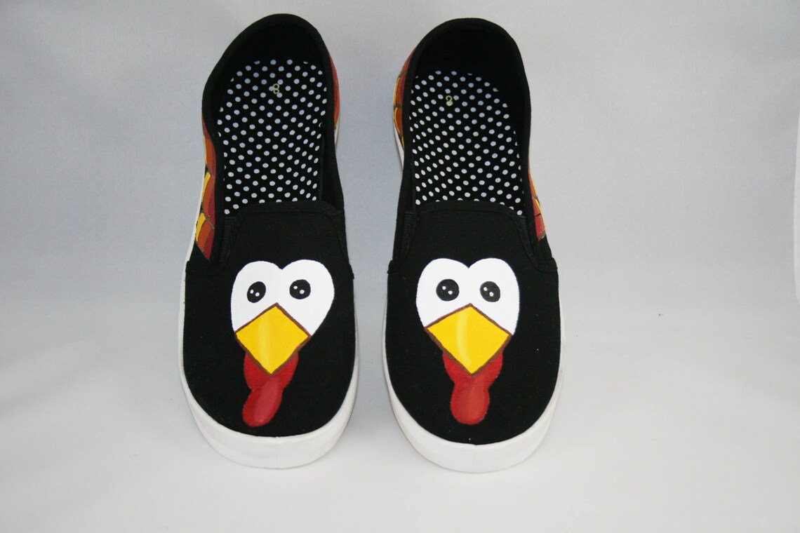 Hand PAINTED THANKSGIVING SHOES Turkey Shoes Baby/toddler - Etsy