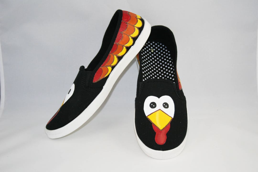 Hand PAINTED THANKSGIVING SHOES, Turkey Shoes, Baby/toddler, Child ...