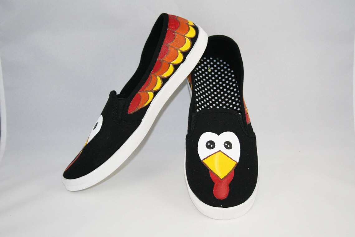 Hand PAINTED THANKSGIVING SHOES Turkey Shoes Baby/toddler - Etsy