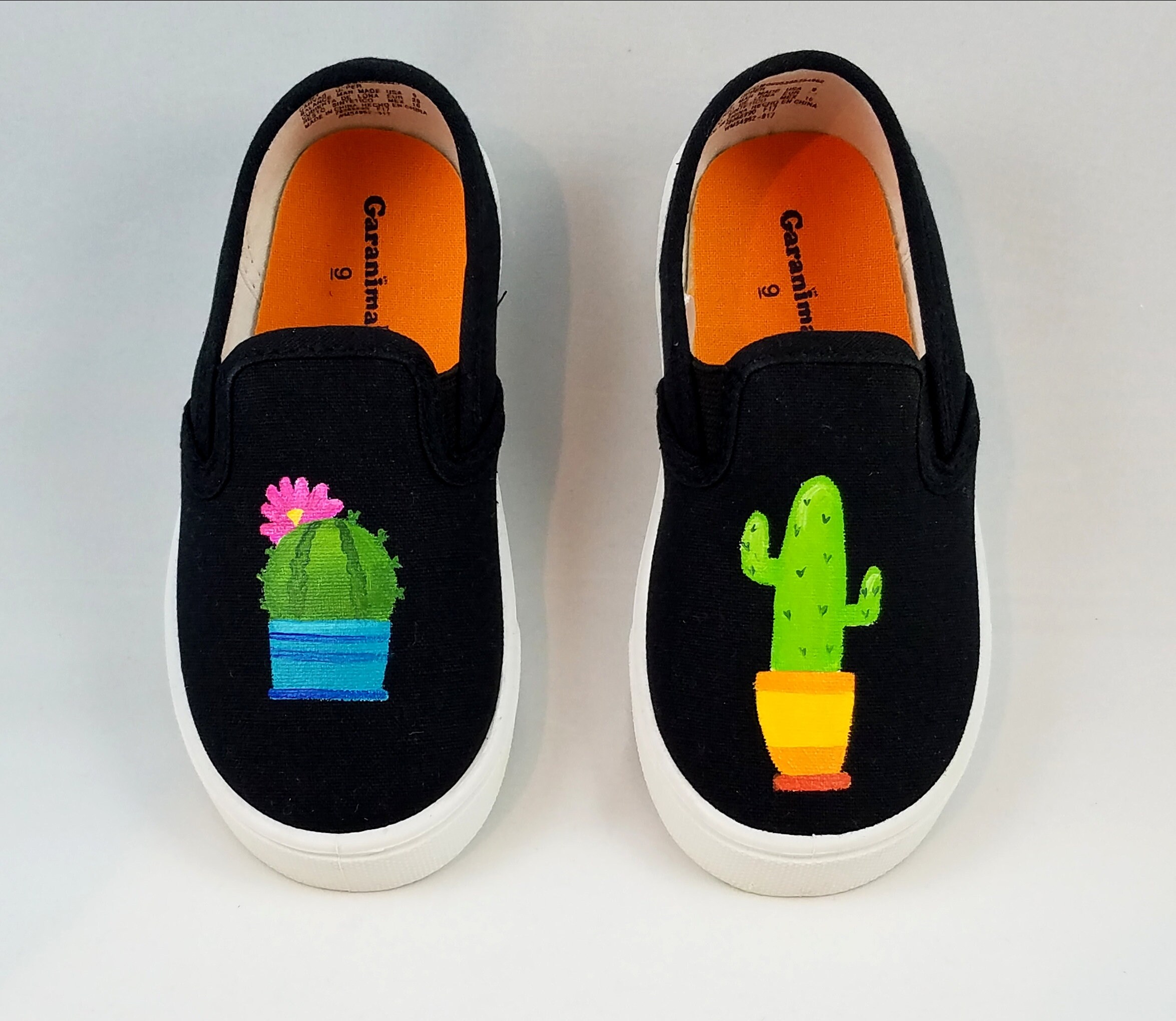 Hand PAINTED CACTUS SHOES Baby/Toddler Child/Youth and | Etsy