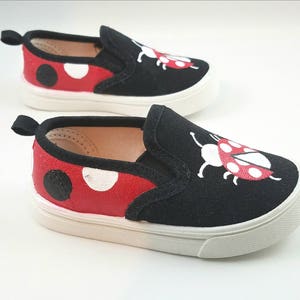 Hand PAINTED LADYBUG SHOES, Baby/toddler, Child/youth, and Women's ...