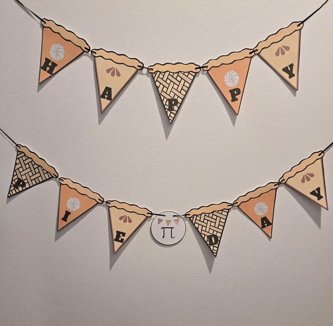 Digital Happy PIE DAY BANNER, Pi Day Banner, Digital Download, Print ...