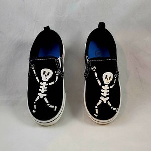 Hand PAINTED HALLOWEEN SHOES, Skeleton Shoes, Baby, Toddler, Child ...