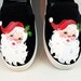 HAND PAINTED CHRISTMAS Shoes, Santa Shoes, Baby/toddler, Child/youth ...