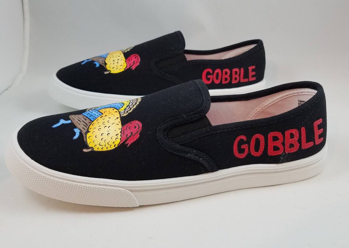 Hand PAINTED THANKSGIVING SHOES Turkey Shoes Baby/toddler - Etsy