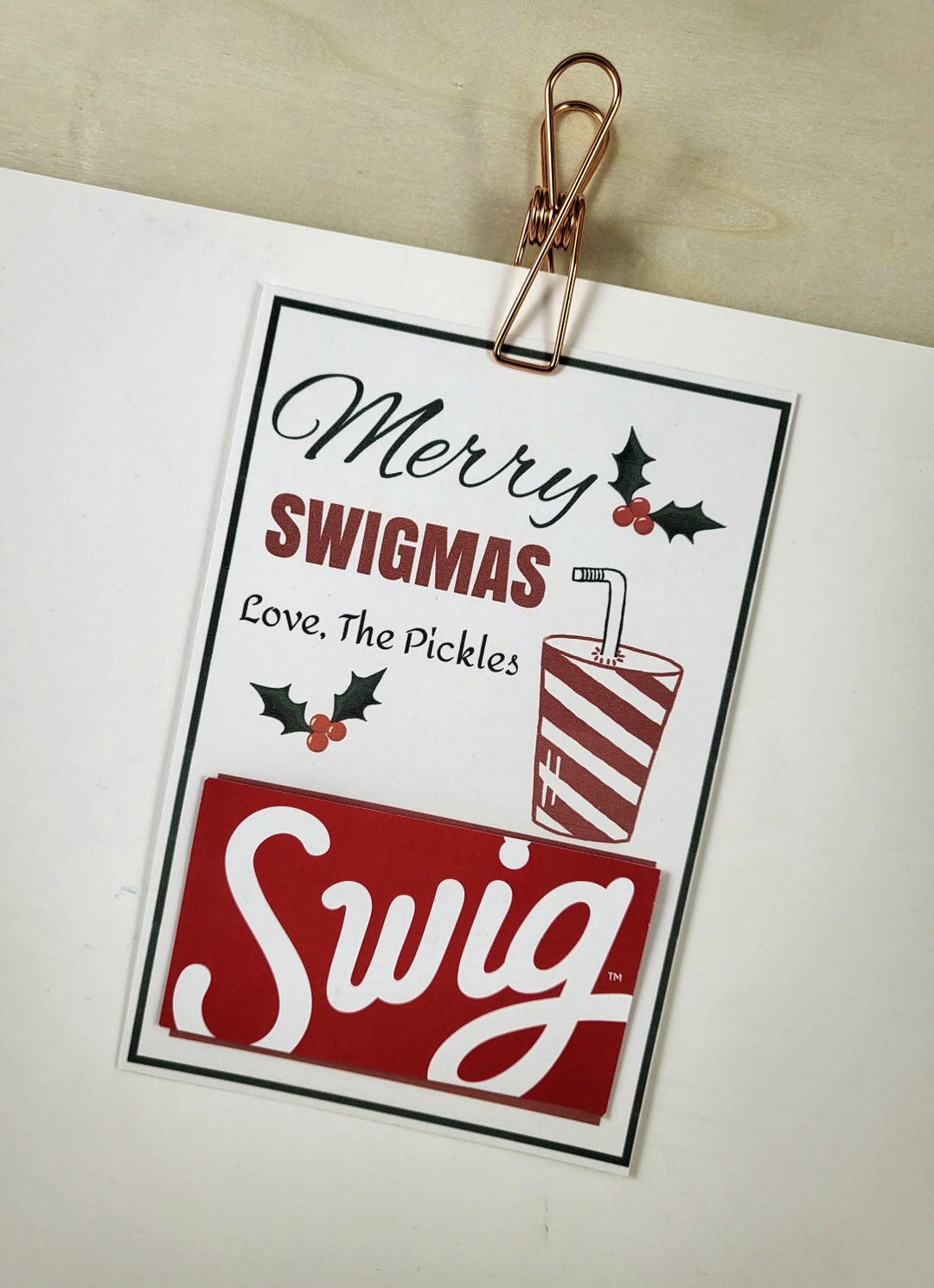 Digital Gift Card Holder, Christmas Gift Card, Merry Swigmas, Swig Gift ...