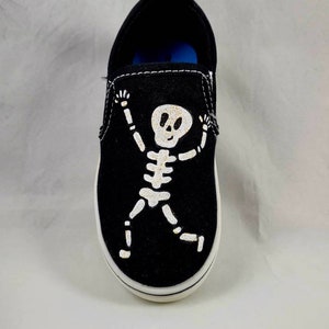 Hand PAINTED HALLOWEEN SHOES, Skeleton Shoes, Baby, Toddler, Child ...