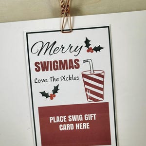 Digital Gift Card Holder, Christmas Gift Card, Merry Swigmas, Swig Gift ...