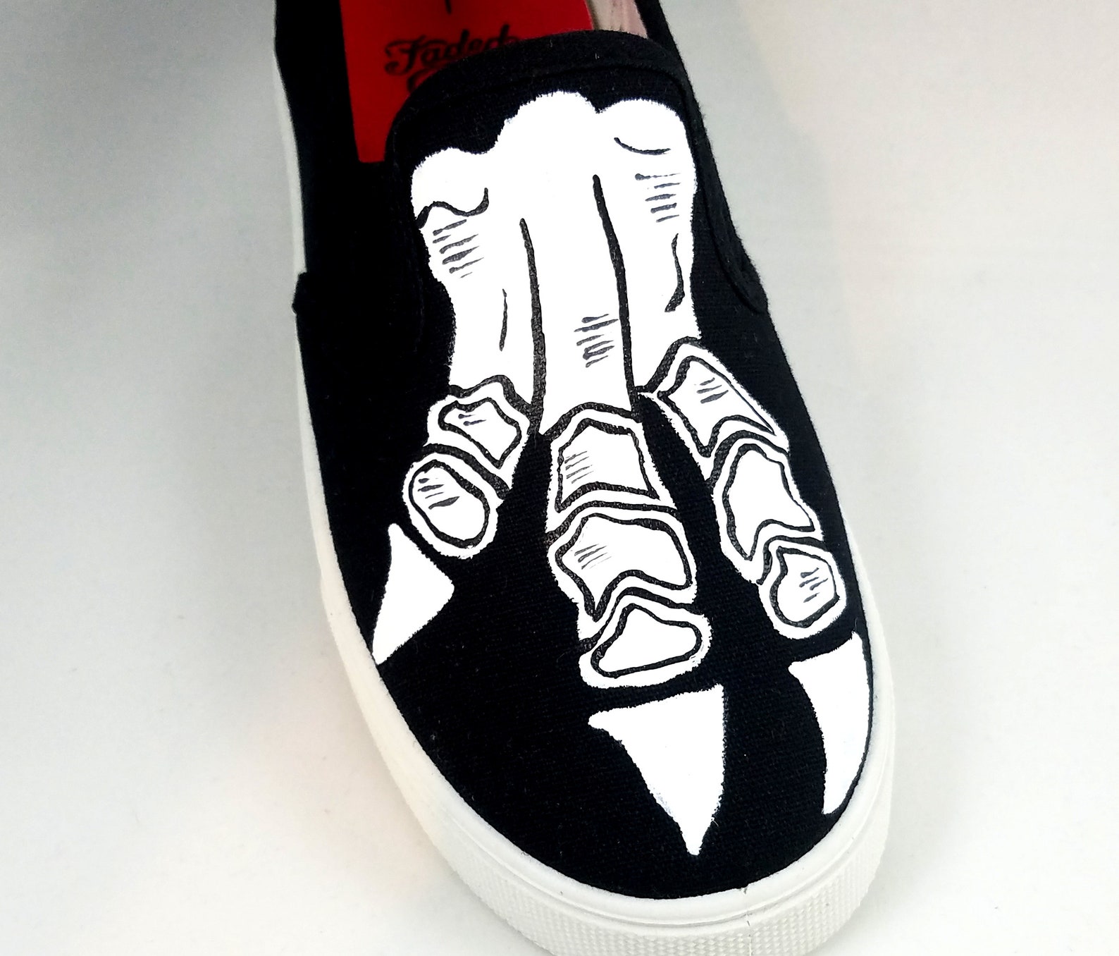 Hand Painted DINOSAUR FEET SHOES Dinosaur Skeleton Shoes - Etsy