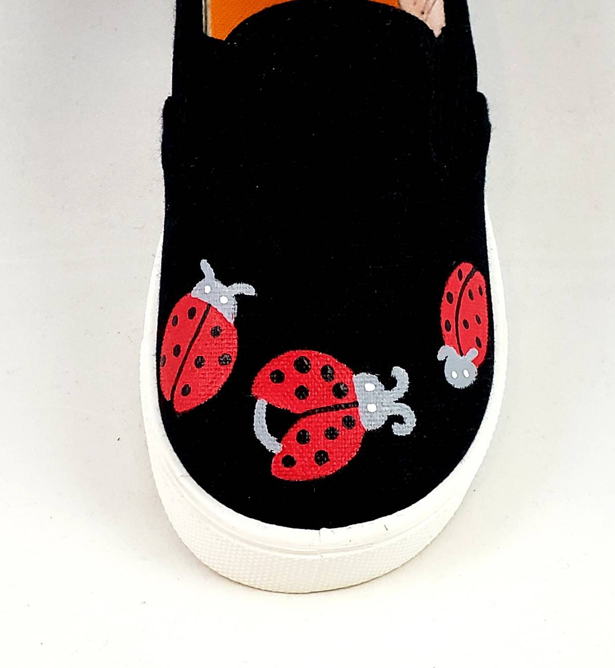 HAND PAINTED LADYBUG Shoes Baby/ Toddler Child/ Youth and | Etsy