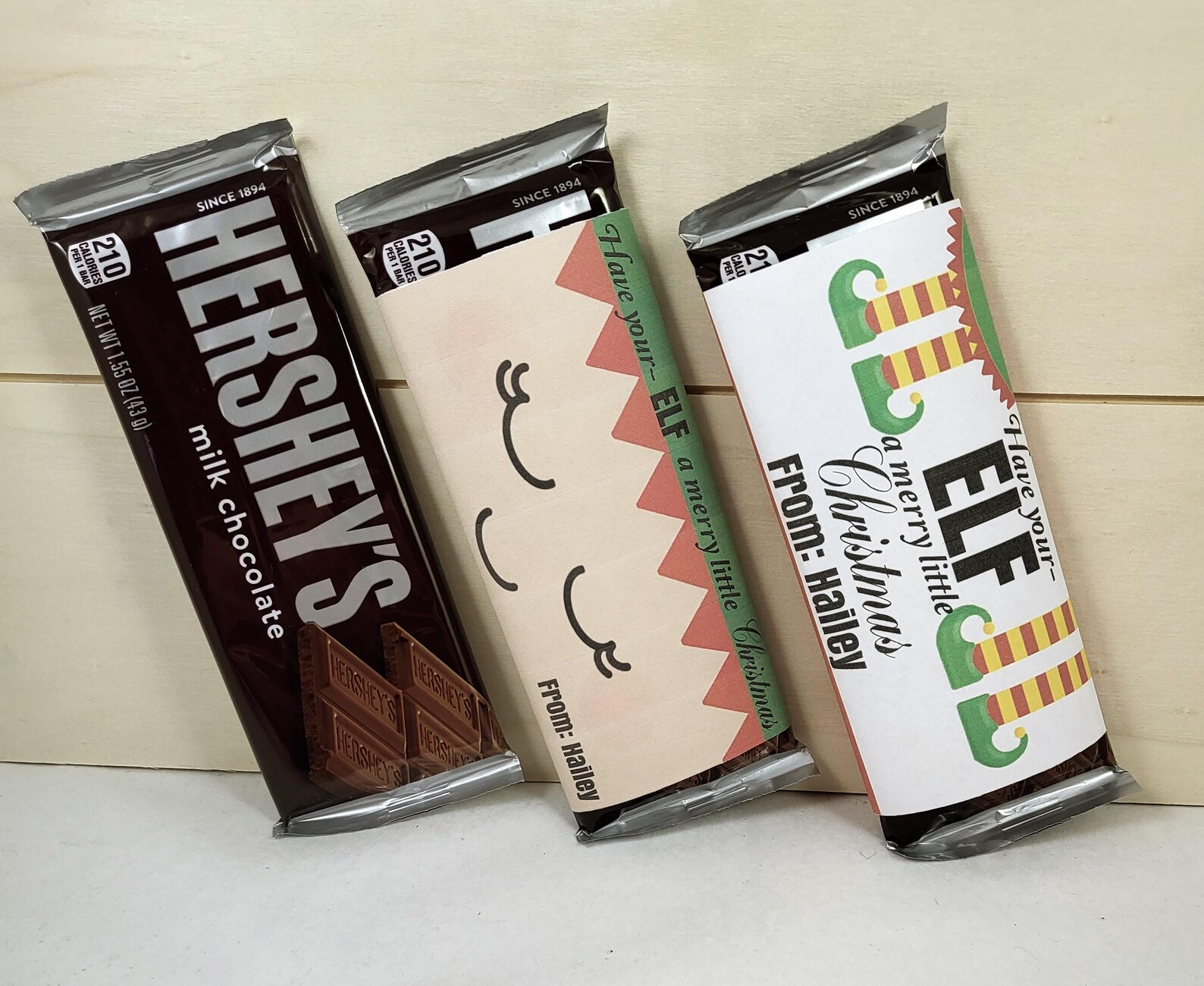 Digital CANDY BAR WRAP, Christmas Candy Cover, Inexpensive Friend or ...