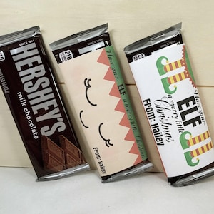 Digital CANDY BAR WRAP, Christmas Candy Cover, Inexpensive Friend or ...