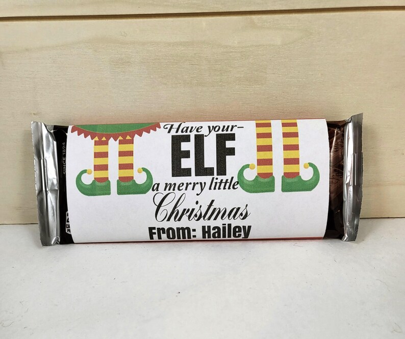 Digital CANDY BAR WRAP, Christmas Candy Cover, Inexpensive Friend or ...