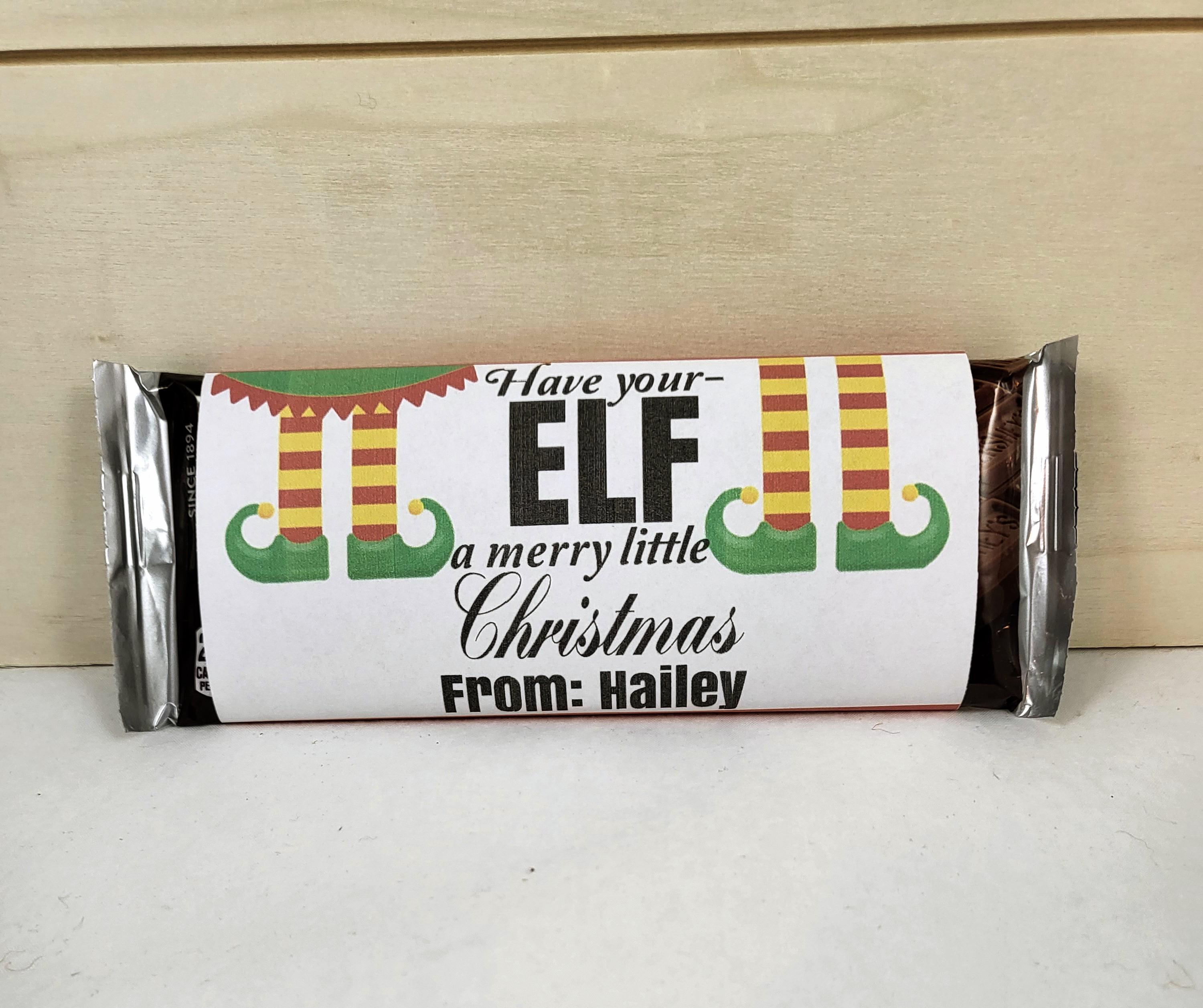 Digital CANDY BAR WRAP, Christmas Candy Cover, Inexpensive Friend or ...