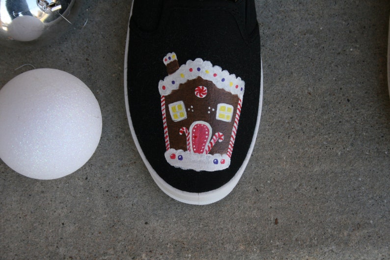 Hand PAINTED CHRISTMAS SHOES Gingerbread Girl Shoes - Etsy