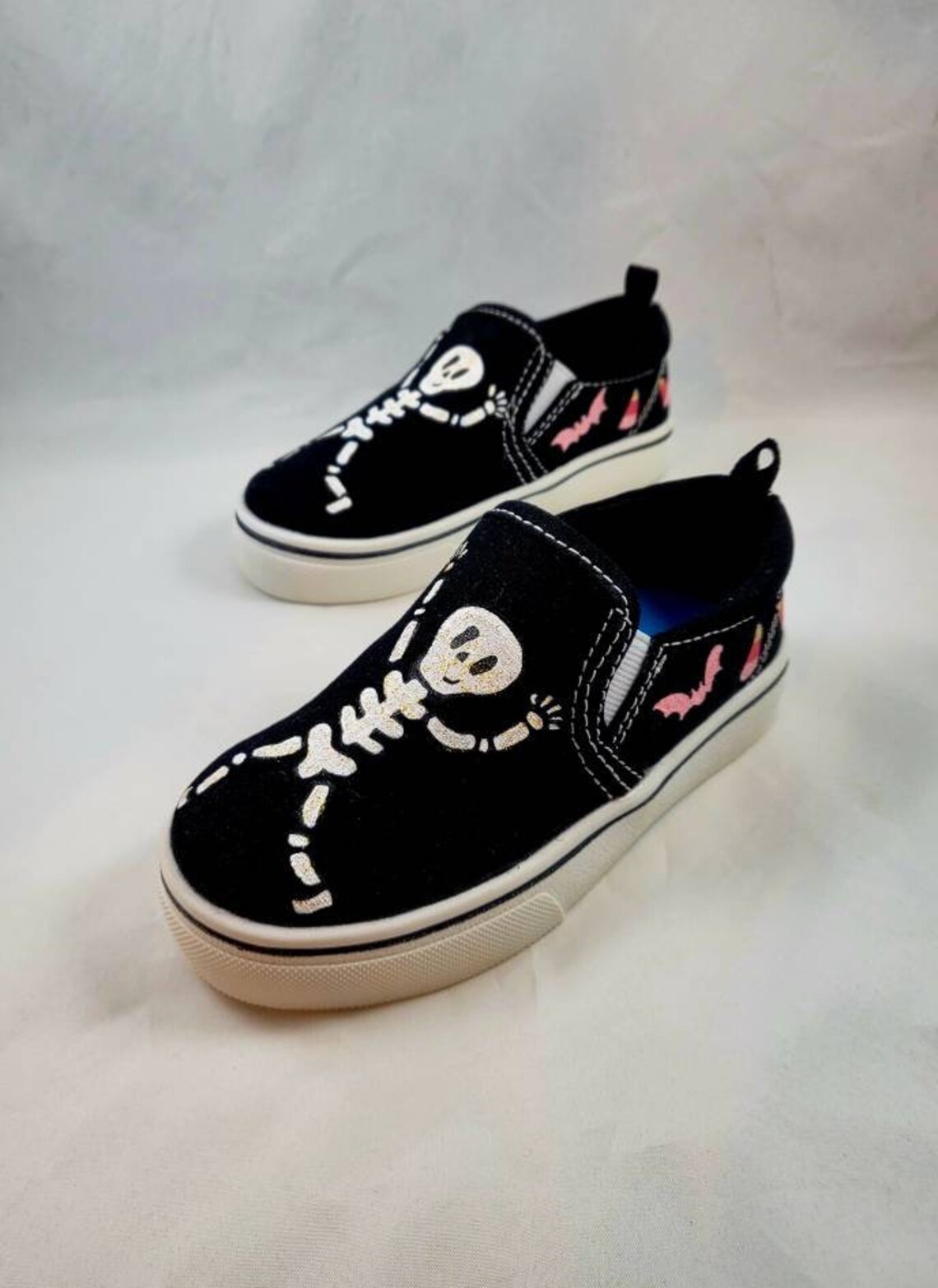 Hand PAINTED HALLOWEEN SHOES Skeleton Shoes Baby Toddler - Etsy