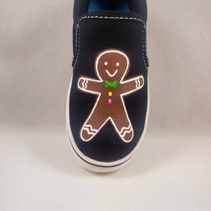 HAND PAINTED CHRISTMAS Shoes, Ginger Bread House, and Ginger Bread Man ...