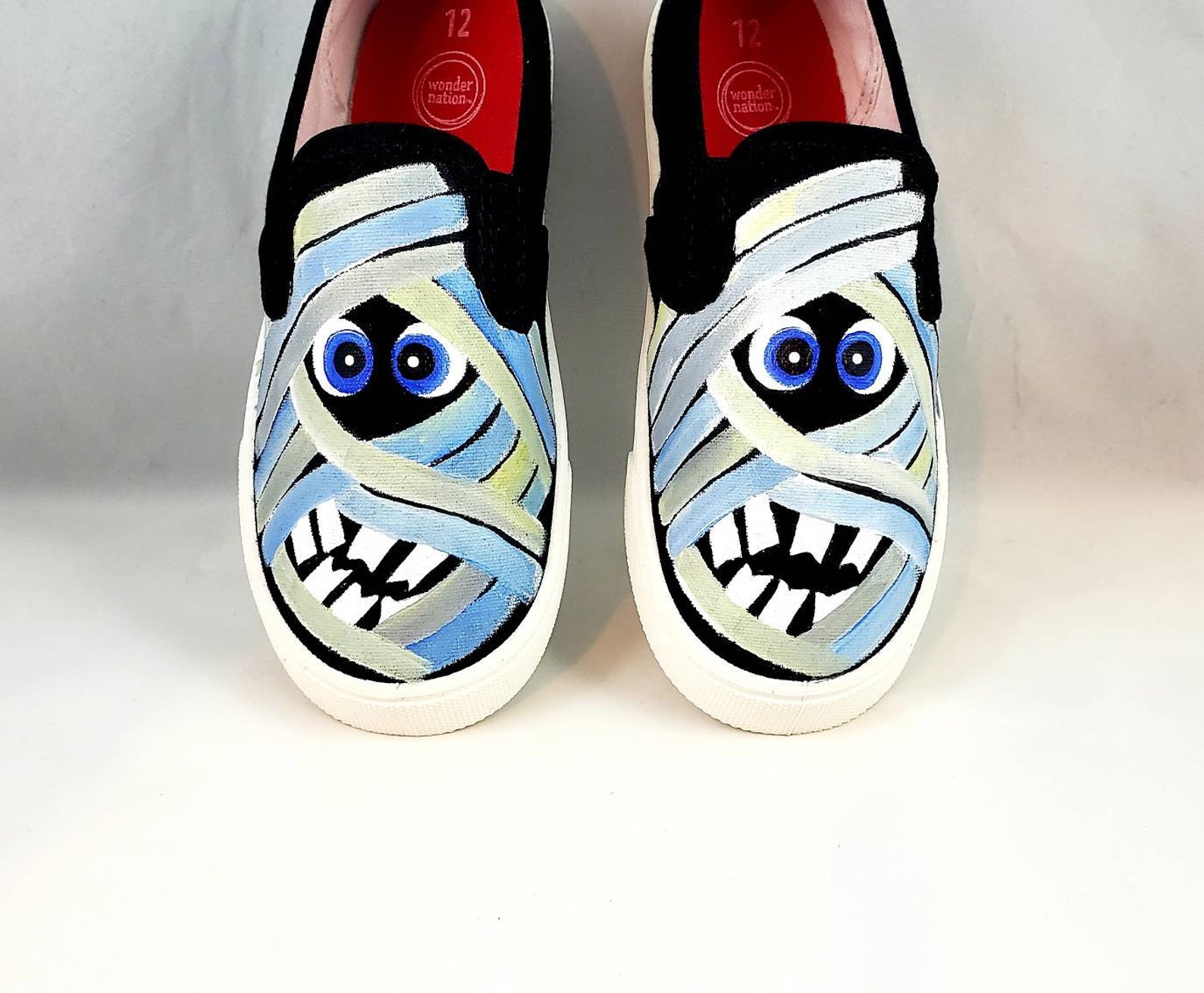 HAND PAINTED HALLOWEEN Shoes Mummy Shoes Halloween Costume - Etsy