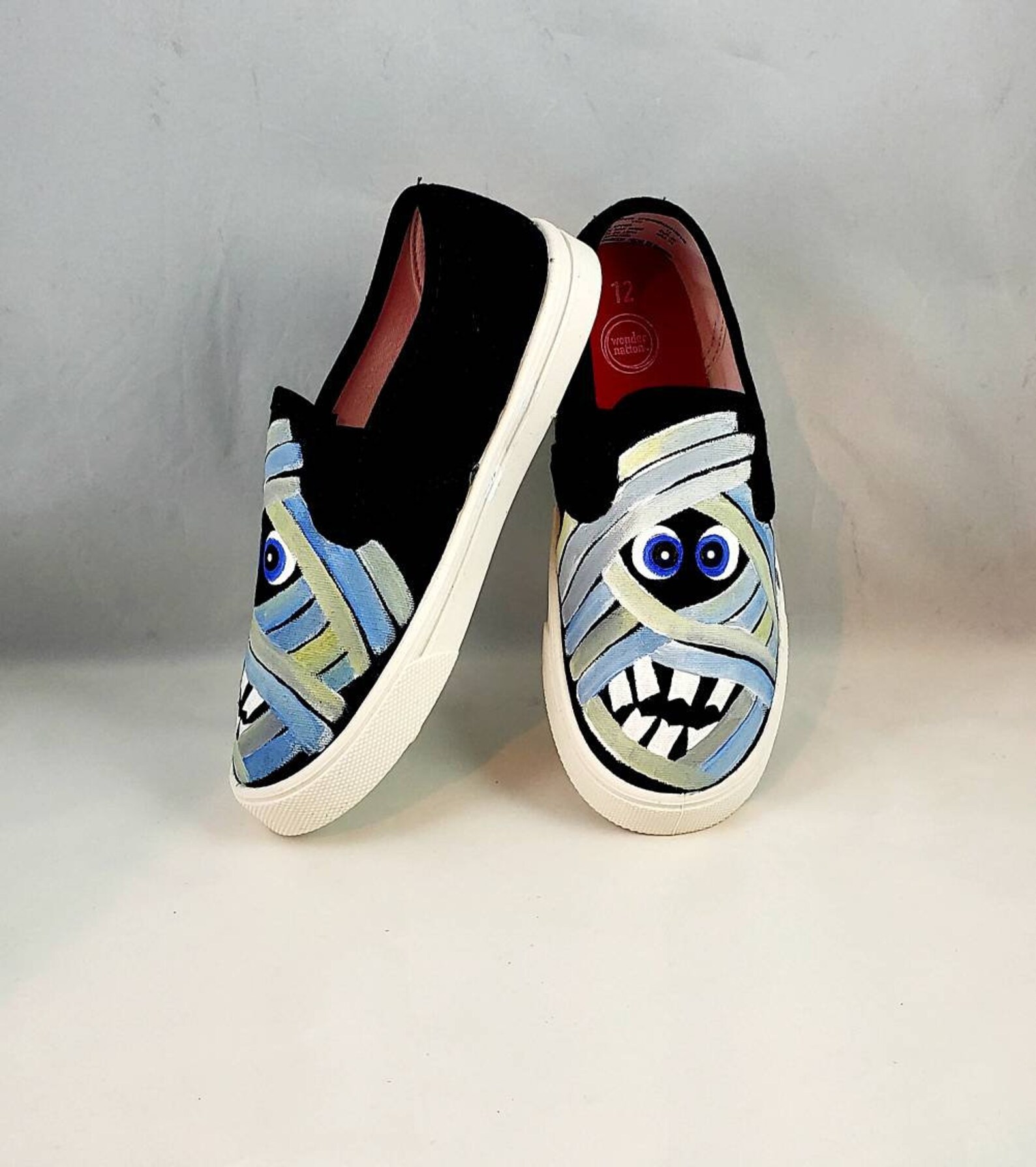 HAND PAINTED HALLOWEEN Shoes Mummy Shoes Halloween Costume - Etsy