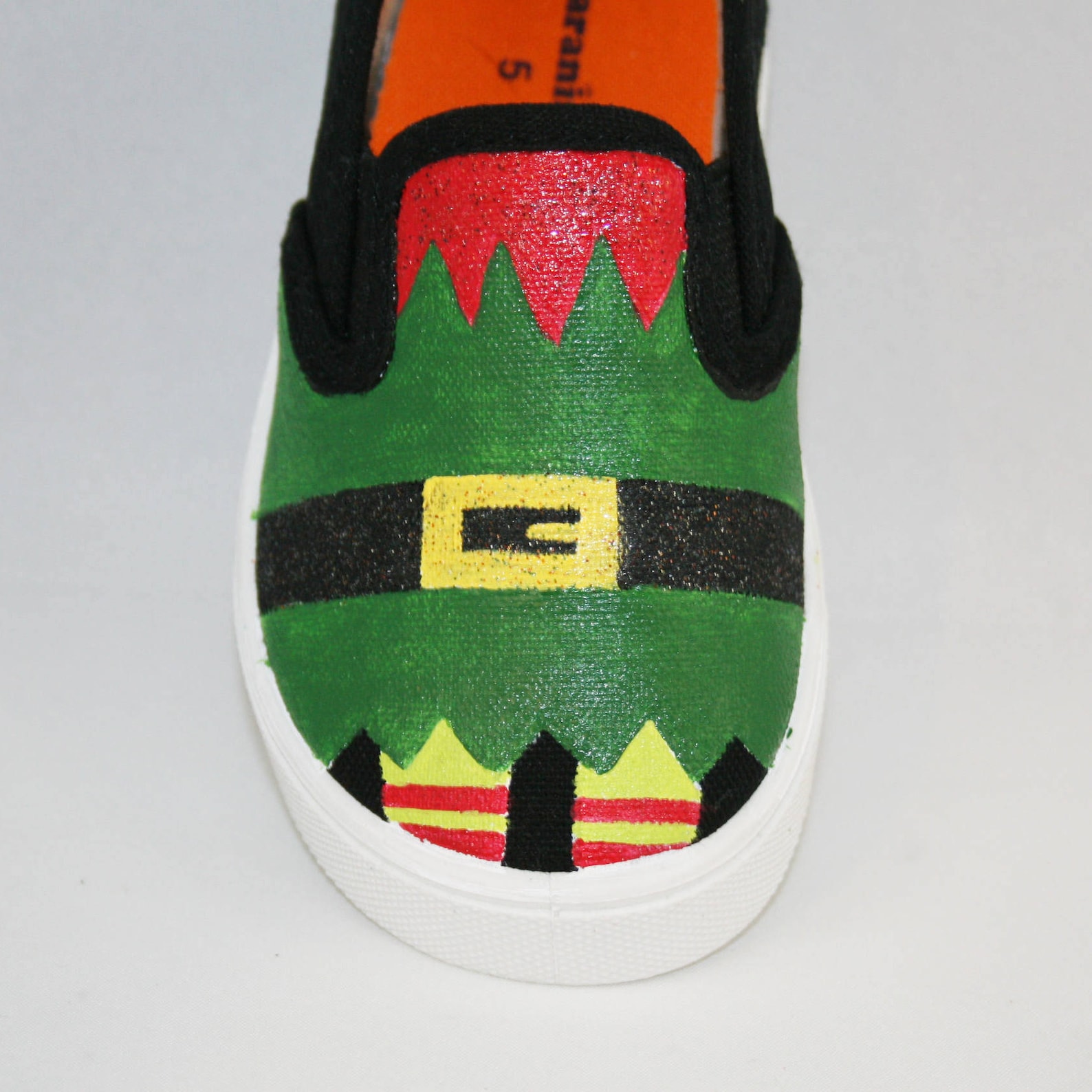 Hand PAINTED ELF SHOES Christmas Shoes Baby/toddler - Etsy