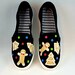 Hand PAINTED GINGERBREAD SHOES, Gingerbread Man Shoes, Baby/ Toddler ...