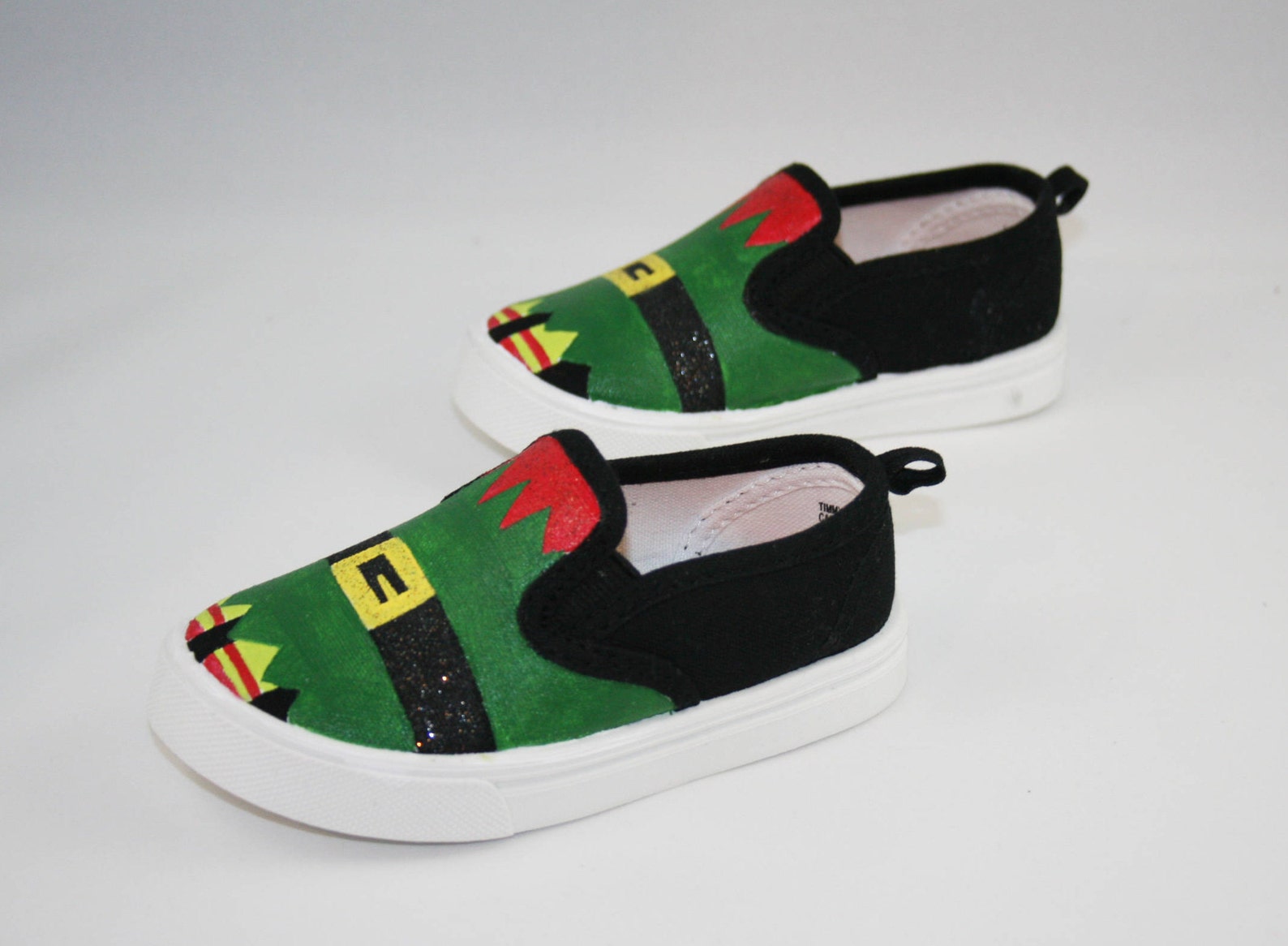 Hand PAINTED ELF SHOES, Christmas Shoes, Baby/toddler, Child/youth, and ...