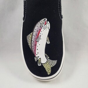 Hand PAINTED Fish SHOES, Rainbow Trout Shoes, Fisherman Shoes, Baby ...