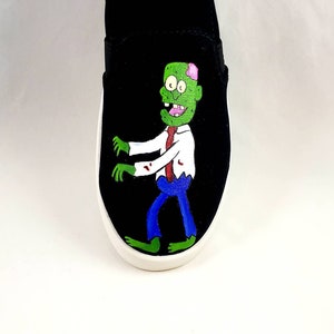 HALLOWEEN ZOMBIE Hand Painted SHOES, Zombie Shoes, Halloween Shoes ...