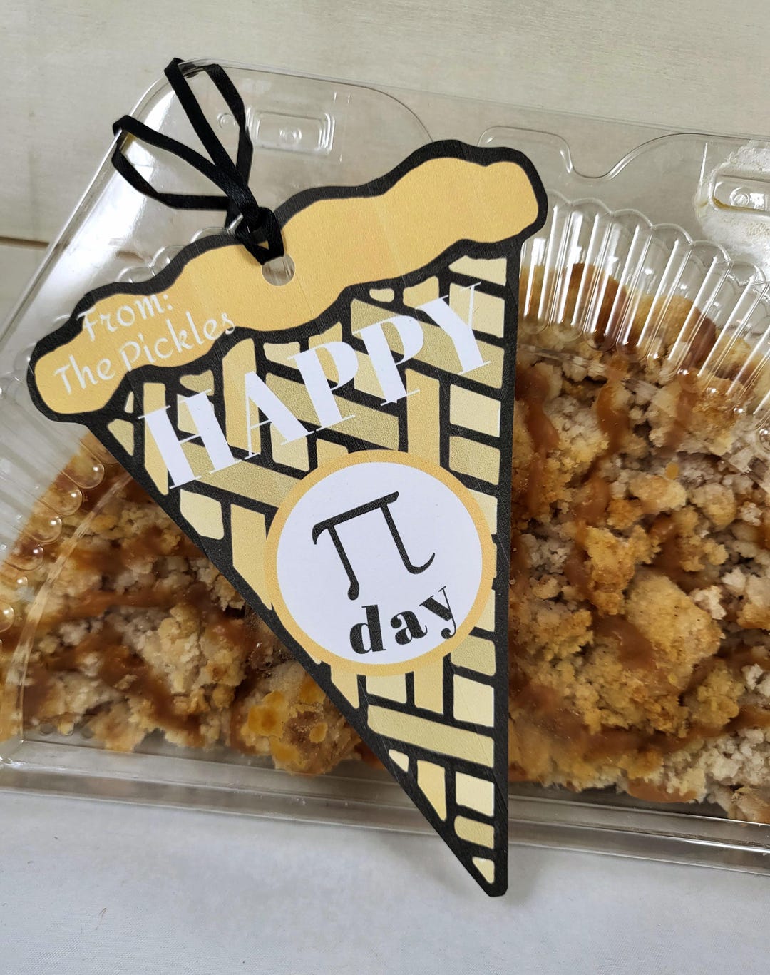 Digital Gift Tag, PIE DAY Gift Tag, PI Math Symbol Tag, Pie Tag ...