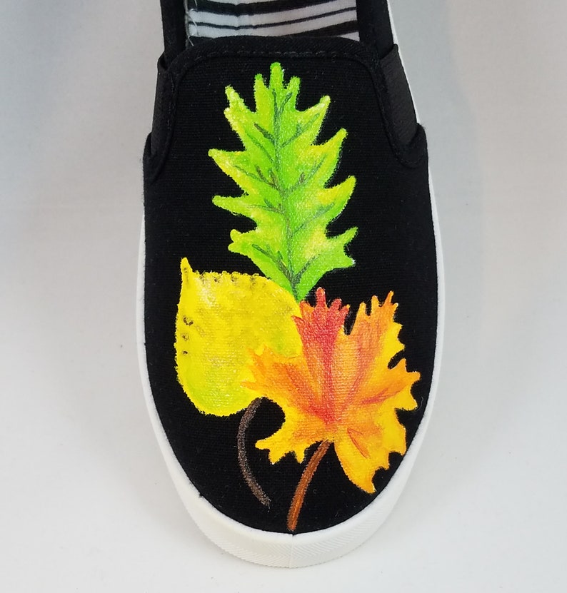 HAND PAINTED Custom FALL Shoes, Autumn Shoes, Baby/toddler, Child/youth ...